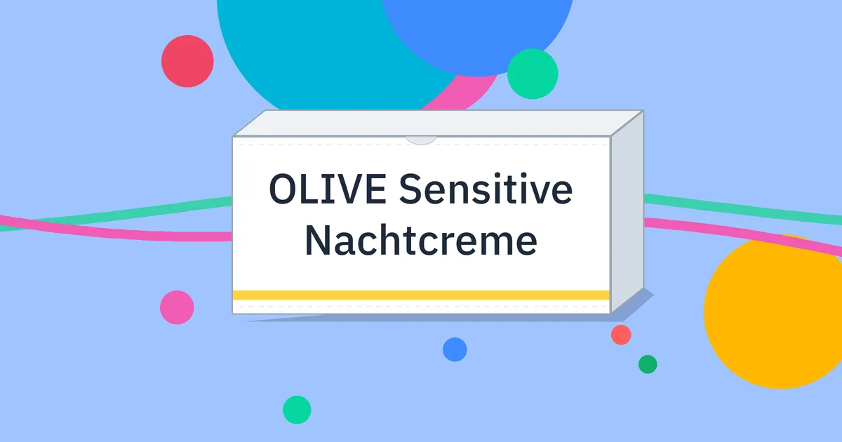 Symbolbild: Packung mit der Aufschrift OLIVE Sensitive Nachtcreme (PZN 06935482) – Verfügbarkeit und Bezug in Apotheken in Frankfurt am Main