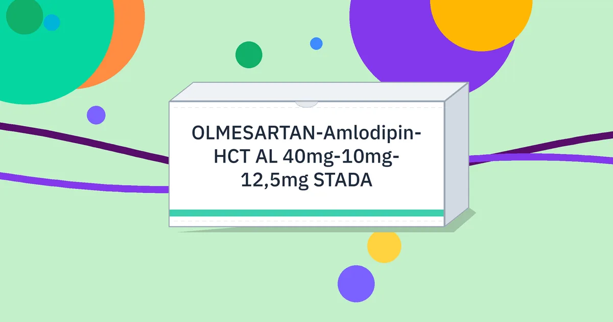 Symbolbild: Packung mit der Aufschrift OLMESARTAN-Amlodipin-HCT AL 40mg-10mg-12,5mg STADA (PZN 20088824) – Verfügbarkeit und Bezug in Apotheken in Frankfurt am Main