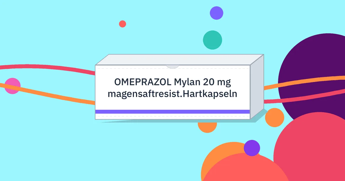 Symbolbild: Packung mit der Aufschrift OMEPRAZOL Mylan 20 mg magensaftresist.Hartkapseln (PZN 11012420) – Verfügbarkeit und Bezug in Apotheken in Frankfurt am Main
