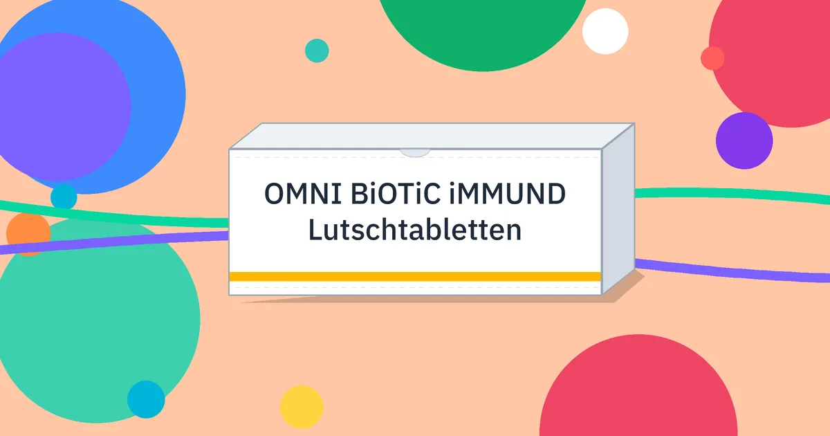Symbolbild: Packung mit der Aufschrift OMNI BiOTiC iMMUND Lutschtabletten (PZN 18778562) – Verfügbarkeit und Bezug in Apotheken in Frankfurt am Main