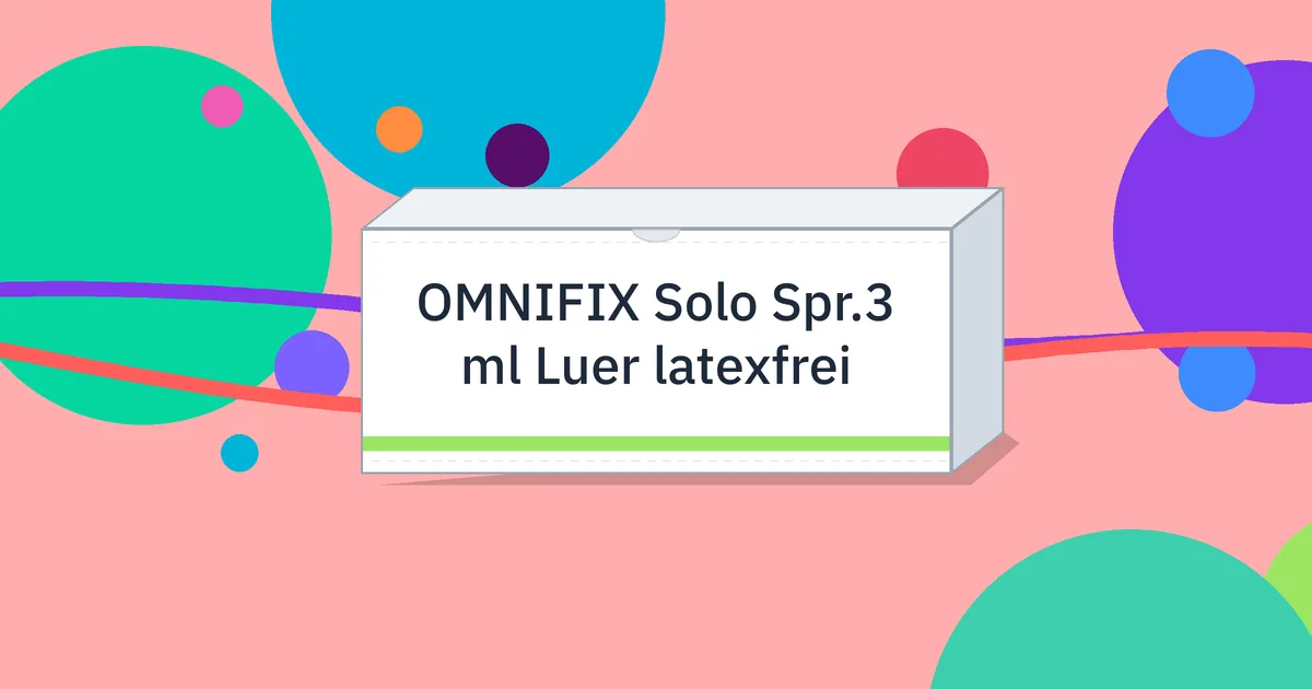 Symbolbild: Packung mit der Aufschrift OMNIFIX Solo Spr.3 ml Luer latexfrei (PZN 06715622) – Verfügbarkeit und Bezug in Apotheken in Frankfurt am Main