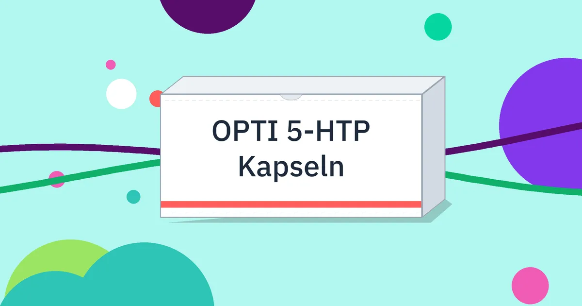 Symbolbild: Packung mit der Aufschrift OPTI 5-HTP Kapseln (PZN 19284052) – Verfügbarkeit und Bezug in Apotheken in Frankfurt am Main