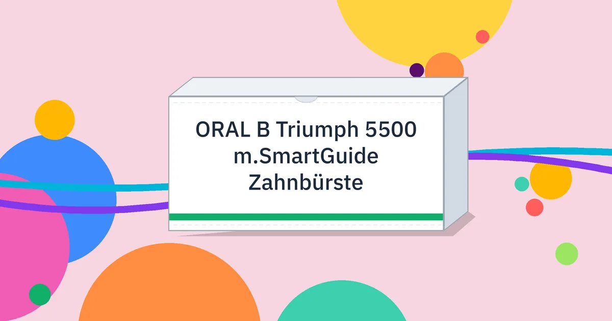 Symbolbild: Packung mit der Aufschrift ORAL B Triumph 5500 m.SmartGuide Zahnbürste (PZN 11006075) – Verfügbarkeit und Bezug in Apotheken in Frankfurt am Main