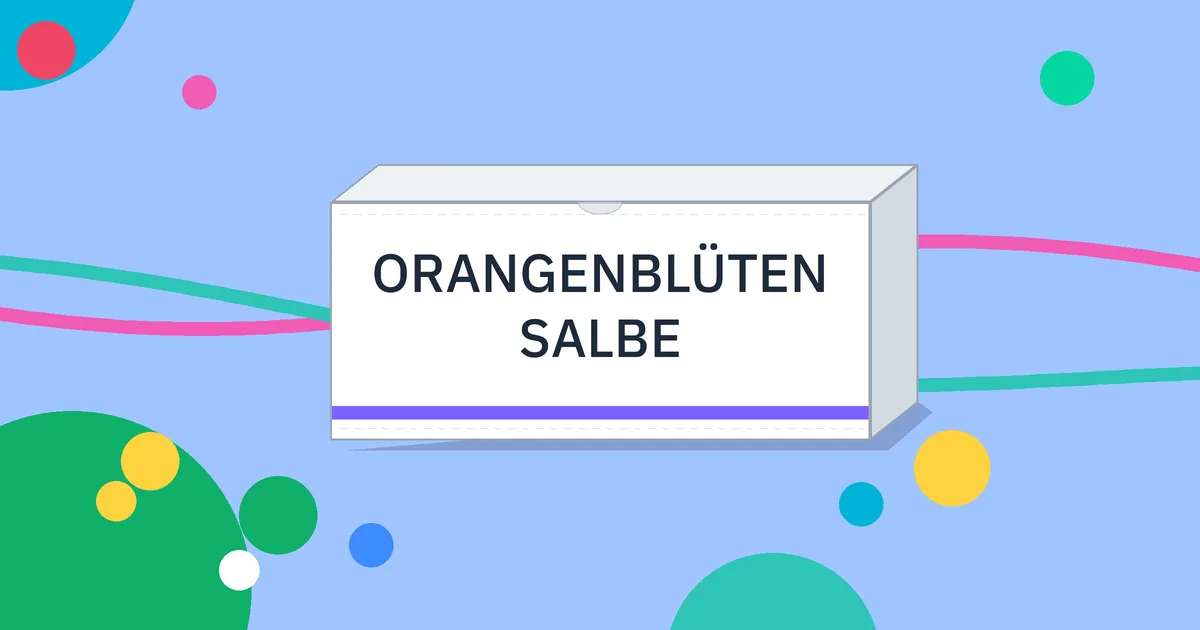 Symbolbild: Packung mit der Aufschrift ORANGENBLÜTEN SALBE (PZN 18008195) – Verfügbarkeit und Bezug in Apotheken in Frankfurt am Main