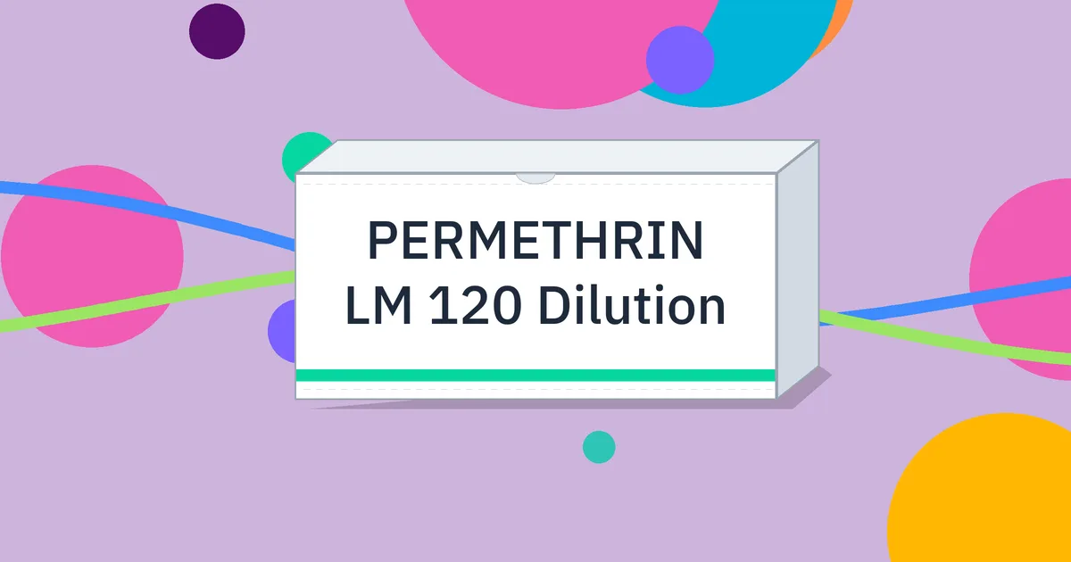 Symbolbild: Packung mit der Aufschrift PERMETHRIN LM 120 Dilution (PZN 13635898) – Verfügbarkeit und Bezug in Apotheken in Frankfurt am Main
