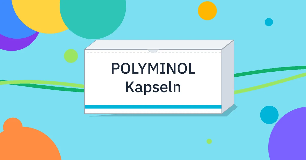 Symbolbild: Packung mit der Aufschrift POLYMINOL Kapseln (PZN 07576128) – Verfügbarkeit und Bezug in Apotheken in Frankfurt am Main