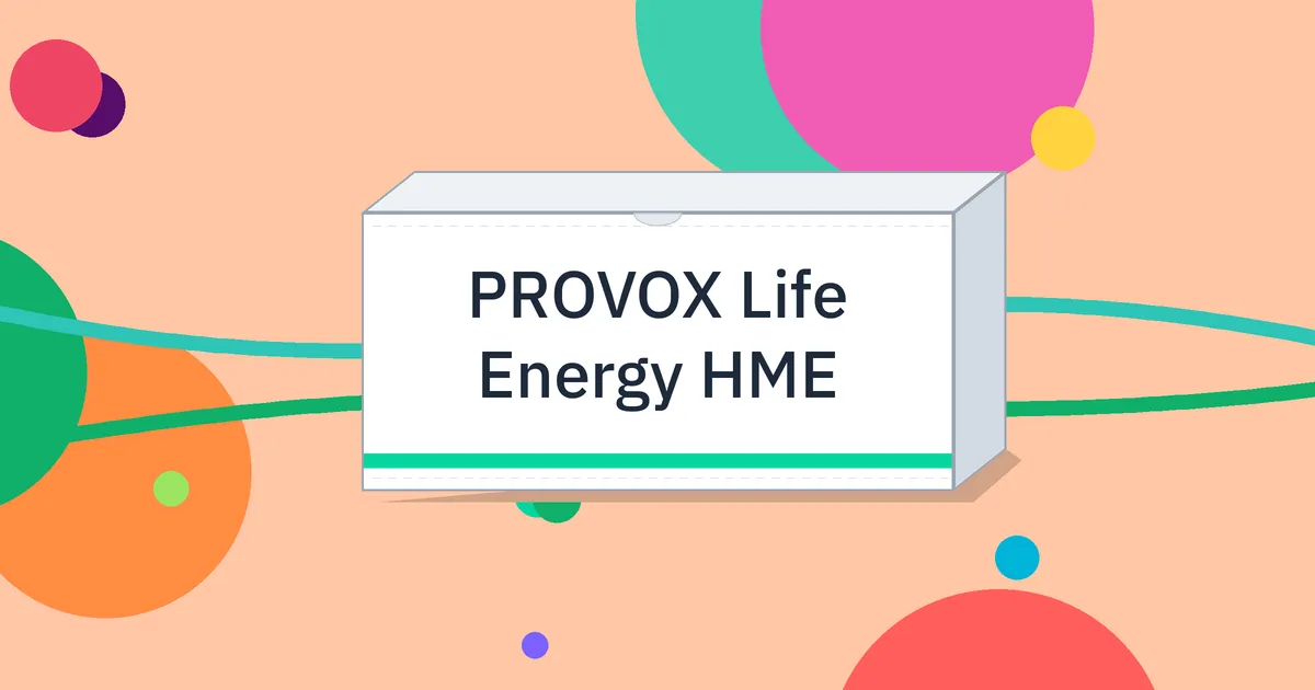 Symbolbild: Packung mit der Aufschrift PROVOX Life Energy HME (PZN 19625814) – Verfügbarkeit und Bezug in Apotheken in Frankfurt am Main