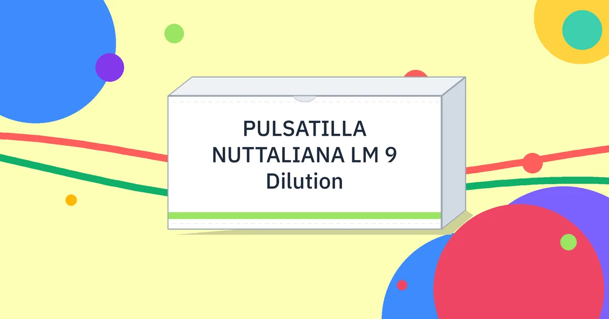 Symbolbild: Packung mit der Aufschrift PULSATILLA NUTTALIANA LM 9 Dilution (PZN 13671285) – Verfügbarkeit und Bezug in Apotheken in Frankfurt am Main