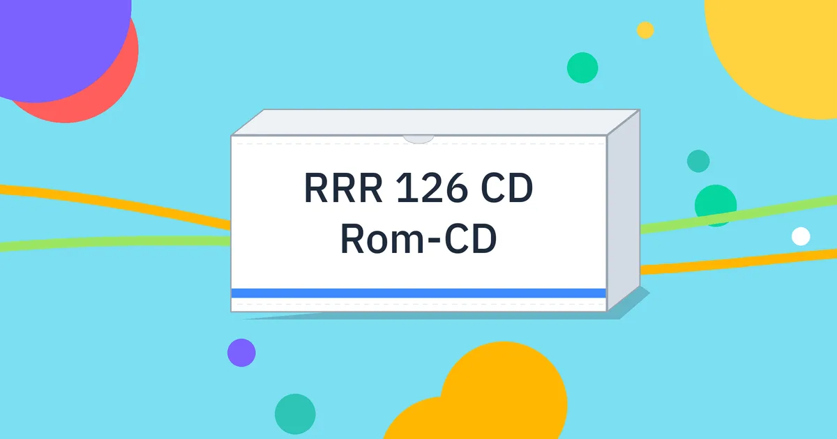 Symbolbild: Packung mit der Aufschrift RRR 126 CD Rom-CD (PZN 05975628) – Verfügbarkeit und Bezug in Apotheken in Frankfurt am Main
