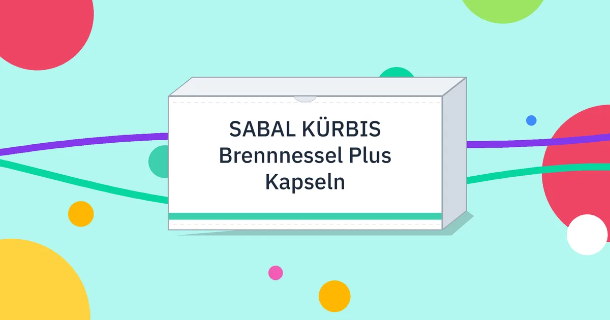 Symbolbild: Packung mit der Aufschrift SABAL KÜRBIS Brennnessel Plus Kapseln (PZN 09279759) – Verfügbarkeit und Bezug in Apotheken in Frankfurt am Main