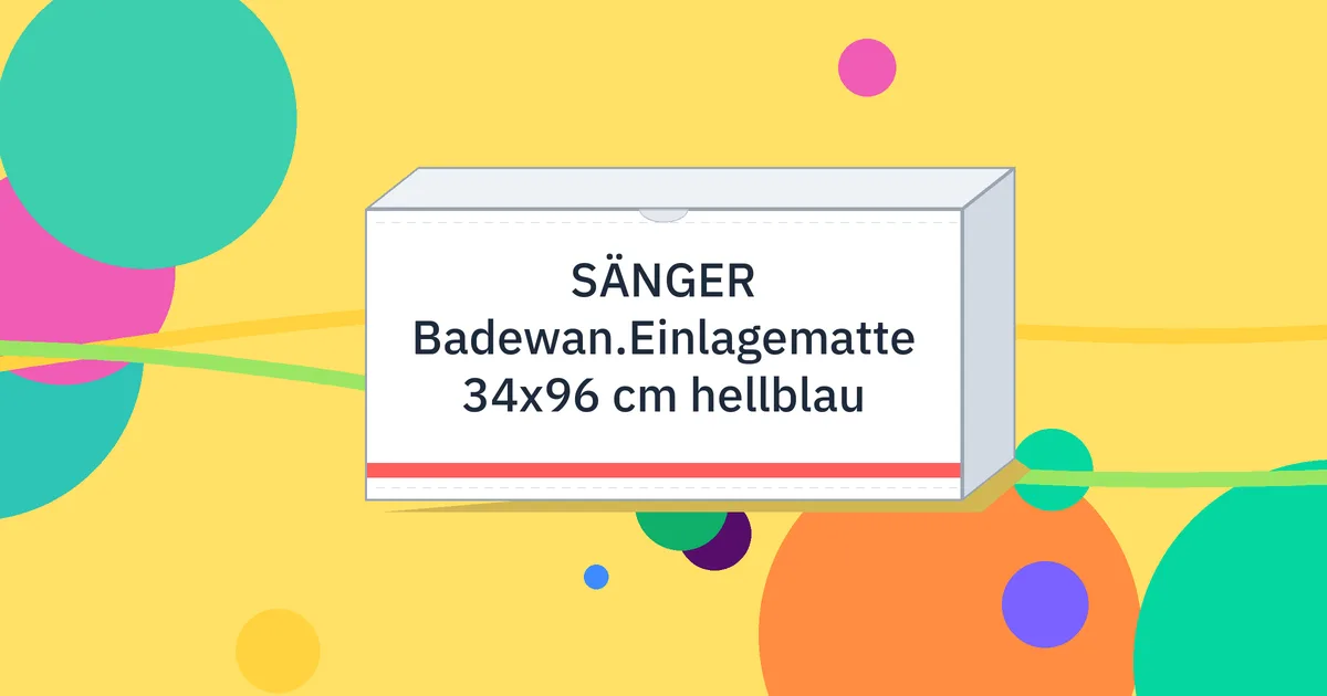 Symbolbild: Packung mit der Aufschrift SÄNGER Badewan.Einlagematte 34x96 cm hellblau (PZN 01307456) – Verfügbarkeit und Bezug in Apotheken in Frankfurt am Main
