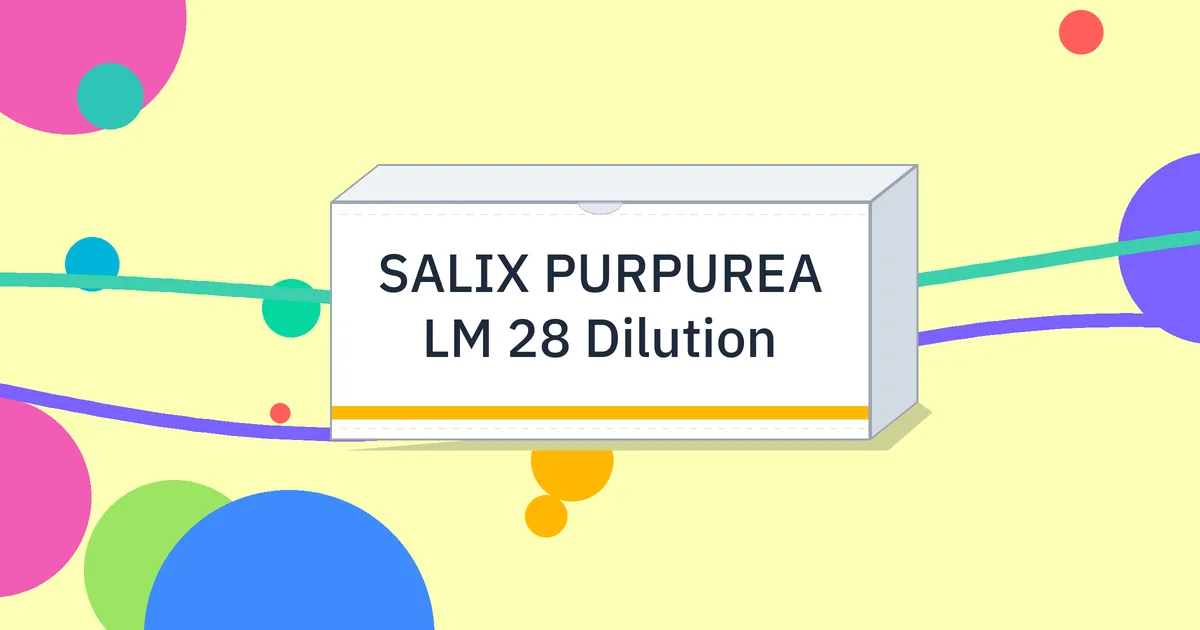 Symbolbild: Packung mit der Aufschrift SALIX PURPUREA LM 28 Dilution (PZN 13178774) – Verfügbarkeit und Bezug in Apotheken in Frankfurt am Main
