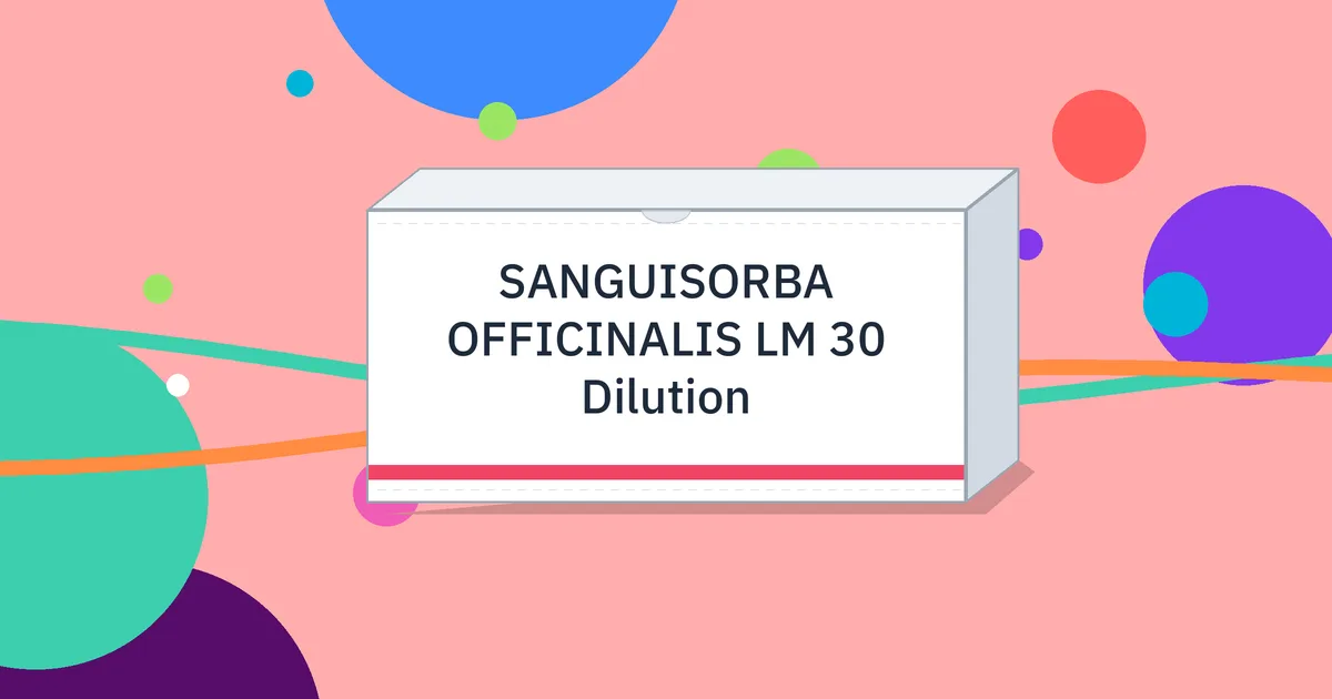 Symbolbild: Packung mit der Aufschrift SANGUISORBA OFFICINALIS LM 30 Dilution (PZN 13683880) – Verfügbarkeit und Bezug in Apotheken in Frankfurt am Main