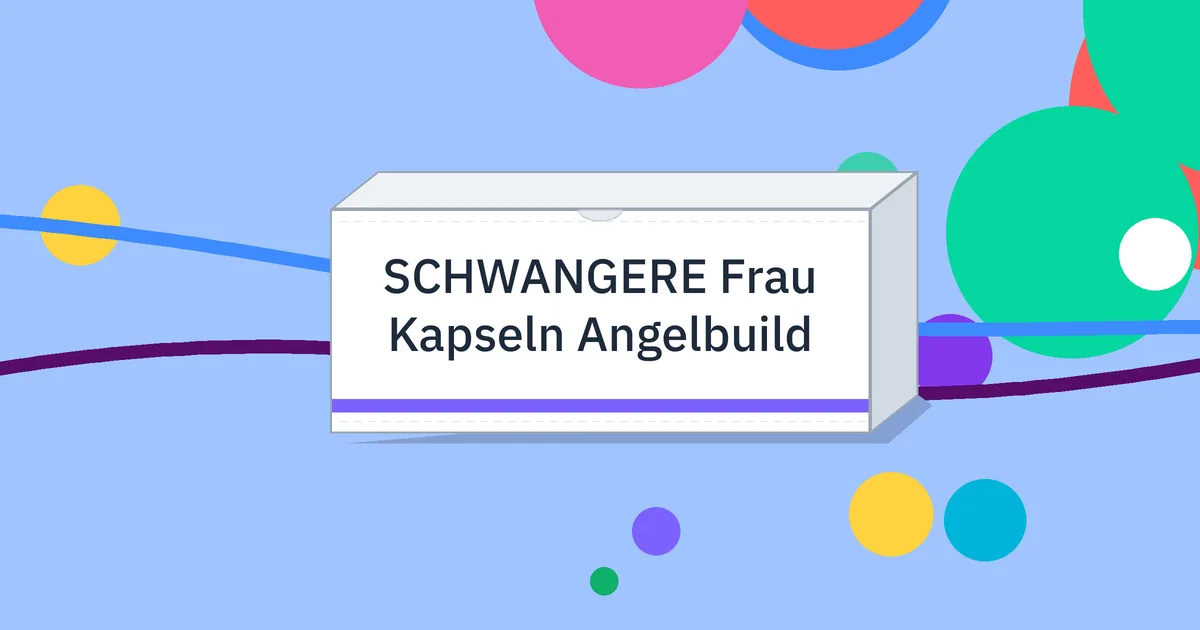 Symbolbild: Packung mit der Aufschrift SCHWANGERE Frau Kapseln Angelbuild (PZN 20132287) – Verfügbarkeit und Bezug in Apotheken in Frankfurt am Main