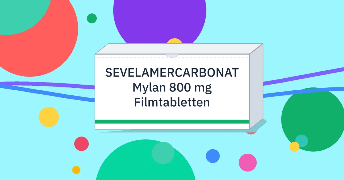 Symbolbild: Packung mit der Aufschrift SEVELAMERCARBONAT Mylan 800 mg Filmtabletten (PZN 20408915) – Verfügbarkeit und Bezug in Apotheken in Frankfurt am Main