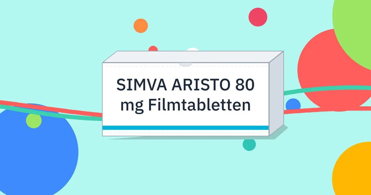 Symbolbild: Packung mit der Aufschrift SIMVA ARISTO 80 mg Filmtabletten (PZN 10100211) – Verfügbarkeit und Bezug in Apotheken in Frankfurt am Main