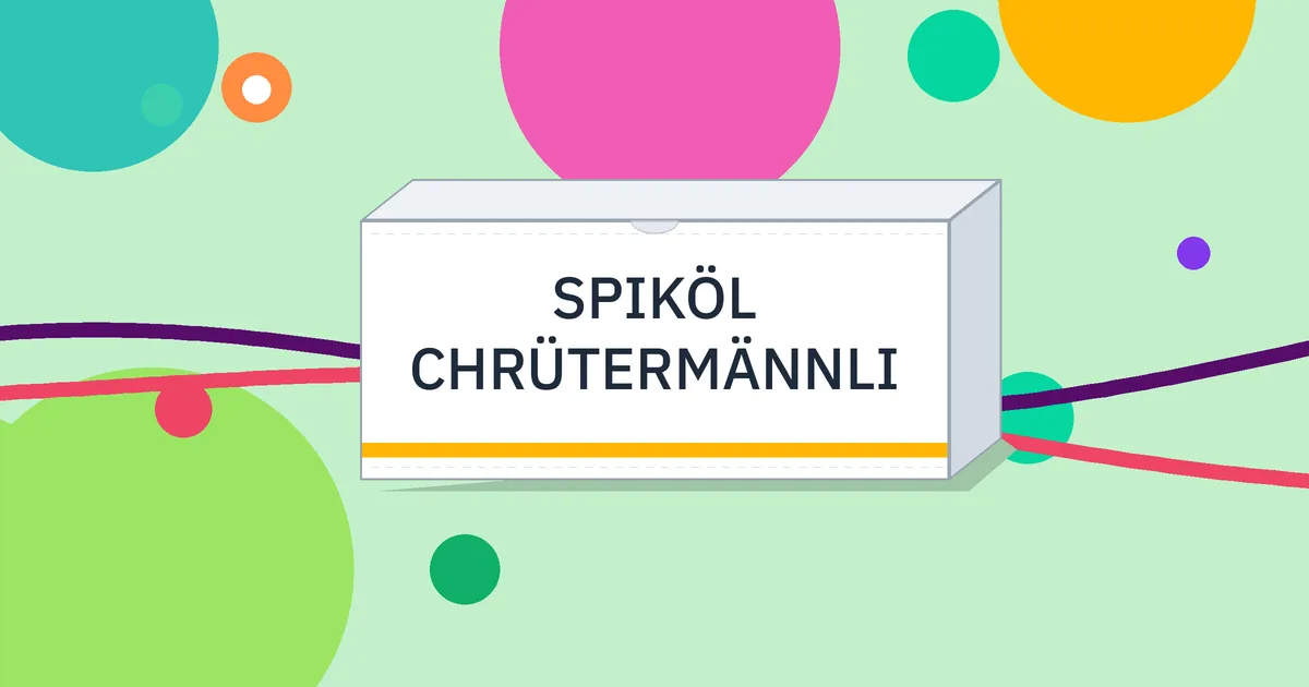 Symbolbild: Packung mit der Aufschrift SPIKÖL CHRÜTERMÄNNLI (PZN 07197388) – Verfügbarkeit und Bezug in Apotheken in Frankfurt am Main