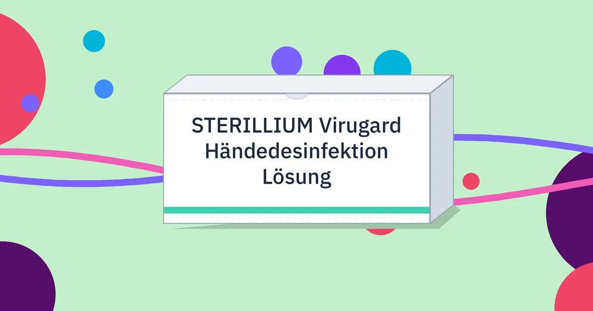 Symbolbild: Packung mit der Aufschrift STERILLIUM Virugard Händedesinfektion Lösung (PZN 07243059) – Verfügbarkeit und Bezug in Apotheken in Frankfurt am Main