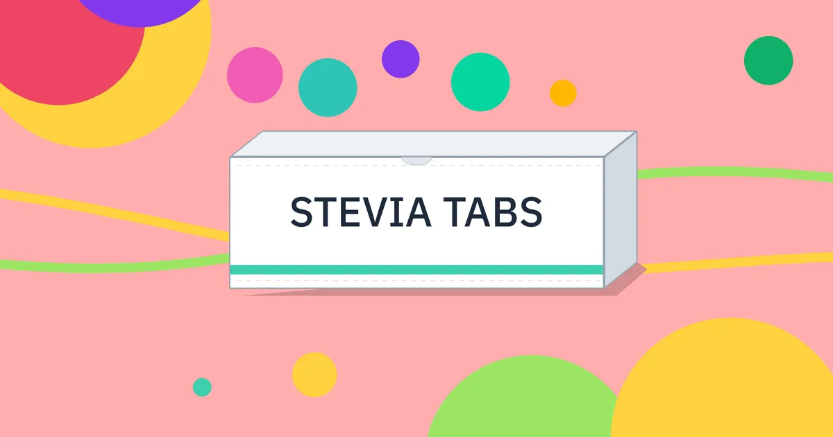 Symbolbild: Packung mit der Aufschrift STEVIA TABS (PZN 08629542) – Verfügbarkeit und Bezug in Apotheken in Frankfurt am Main