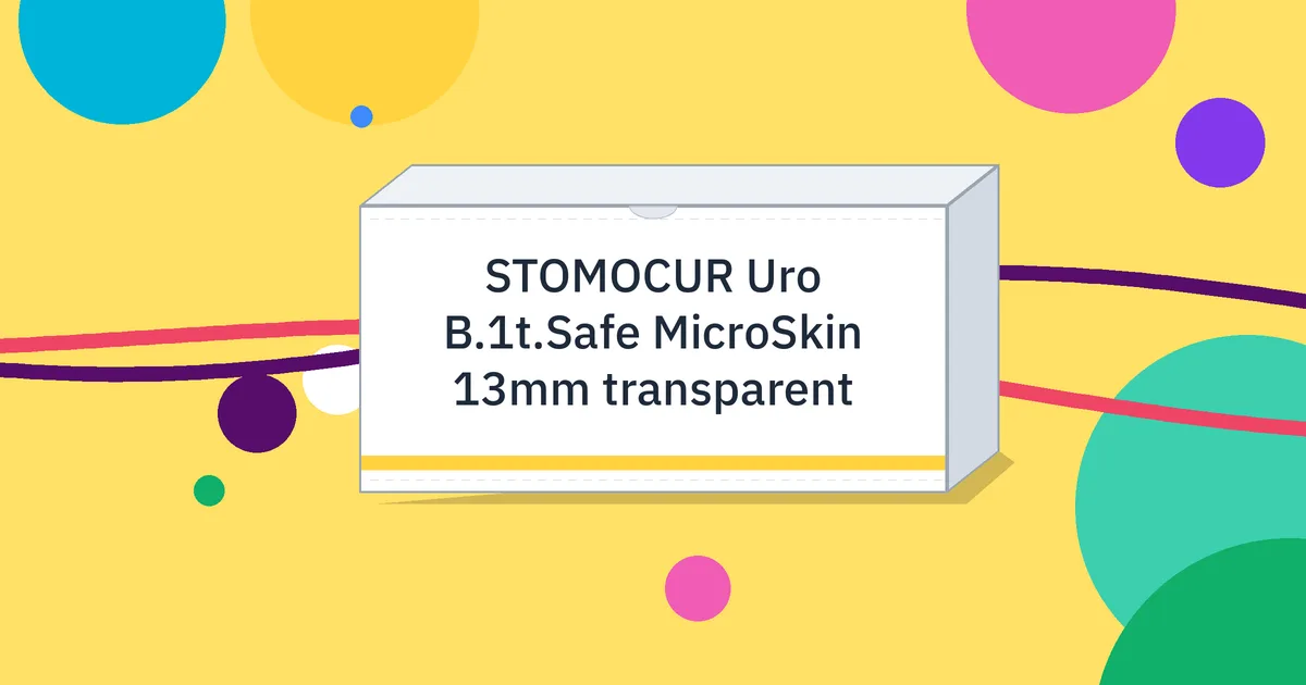 Symbolbild: Packung mit der Aufschrift STOMOCUR Uro B.1t.Safe MicroSkin 13mm transparent (PZN 16082968) – Verfügbarkeit und Bezug in Apotheken in Frankfurt am Main