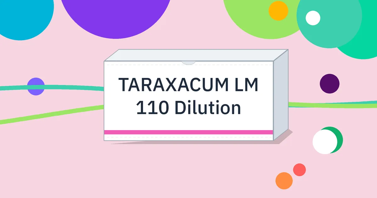 Symbolbild: Packung mit der Aufschrift TARAXACUM LM 110 Dilution (PZN 13214599) – Verfügbarkeit und Bezug in Apotheken in Frankfurt am Main