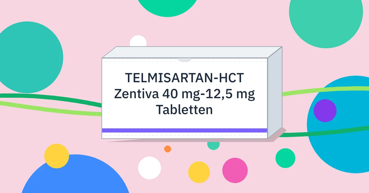 Symbolbild: Packung mit der Aufschrift TELMISARTAN-HCT Zentiva 40 mg-12,5 mg Tabletten (PZN 18794845) – Verfügbarkeit und Bezug in Apotheken in Frankfurt am Main