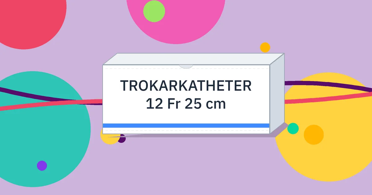 Symbolbild: Packung mit der Aufschrift TROKARKATHETER 12 Fr 25 cm (PZN 16167593) – Verfügbarkeit und Bezug in Apotheken in Frankfurt am Main
