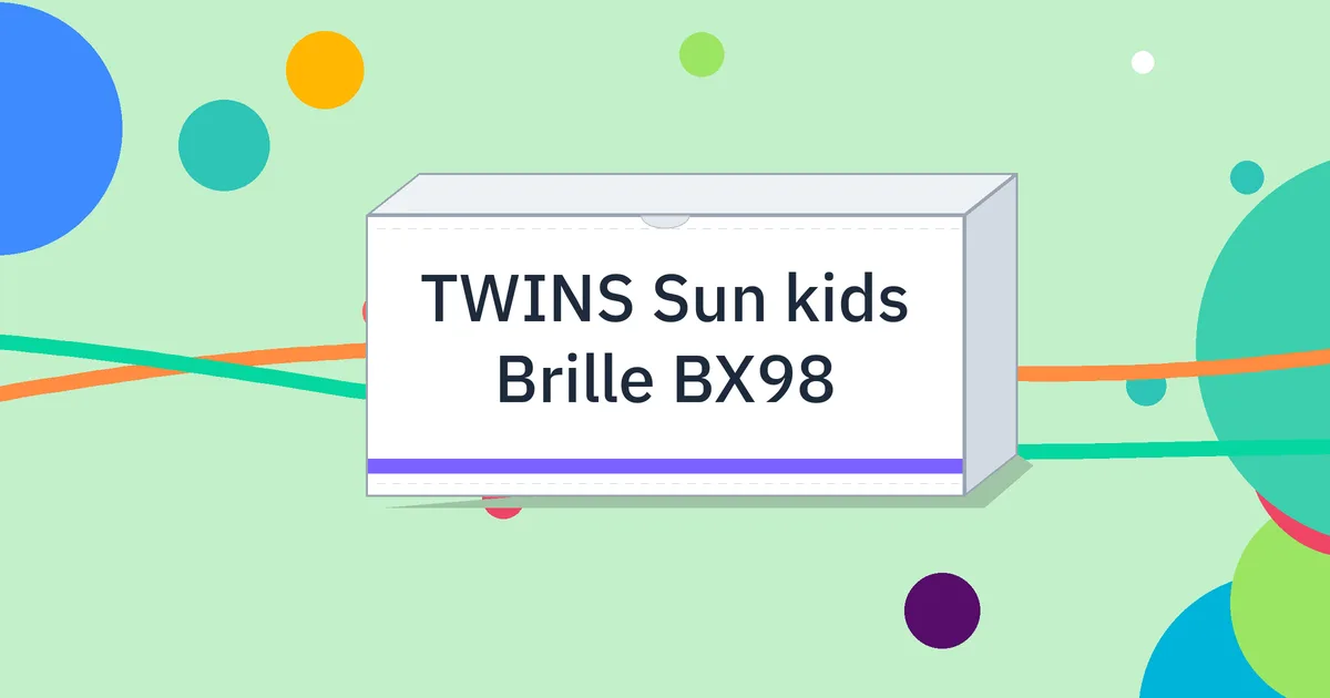 Symbolbild: Packung mit der Aufschrift TWINS Sun kids Brille BX98 (PZN 13344600) – Verfügbarkeit und Bezug in Apotheken in Frankfurt am Main