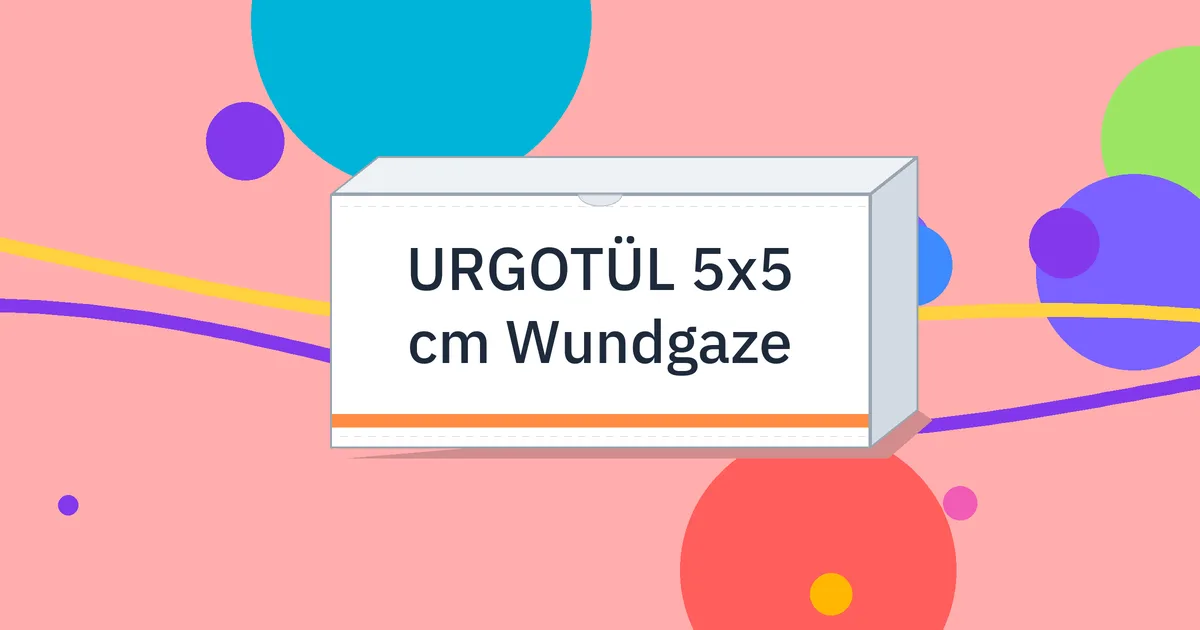 Symbolbild: Packung mit der Aufschrift URGOTÜL 5x5 cm Wundgaze (PZN 20608005) – Verfügbarkeit und Bezug in Apotheken in Frankfurt am Main