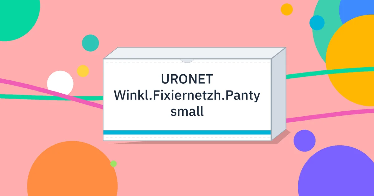 Symbolbild: Packung mit der Aufschrift URONET Winkl.Fixiernetzh.Panty small (PZN 00477541) – Verfügbarkeit und Bezug in Apotheken in Frankfurt am Main