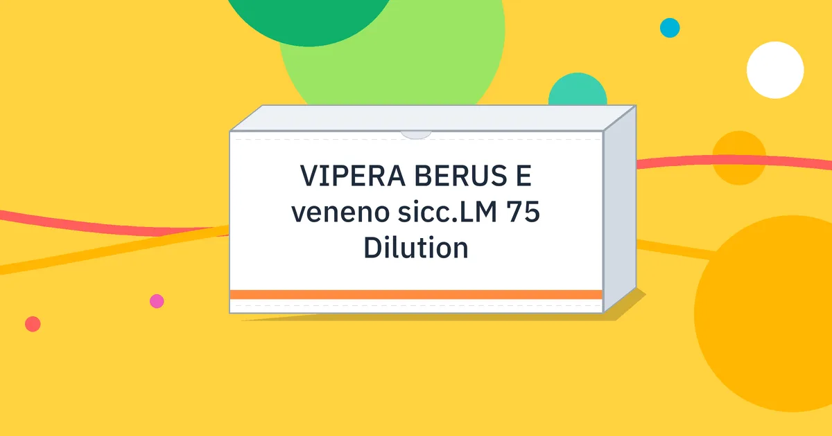 Symbolbild: Packung mit der Aufschrift VIPERA BERUS E veneno sicc.LM 75 Dilution (PZN 13277476) – Verfügbarkeit und Bezug in Apotheken in Frankfurt am Main