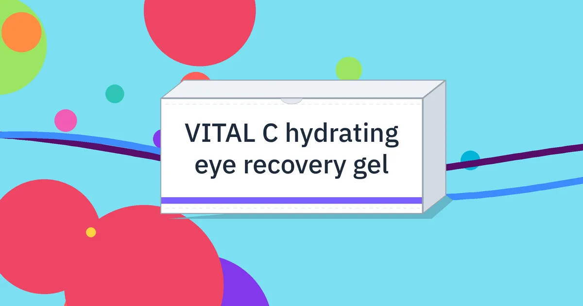 Symbolbild: Packung mit der Aufschrift VITAL C hydrating eye recovery gel (PZN 15865964) – Verfügbarkeit und Bezug in Apotheken in Frankfurt am Main