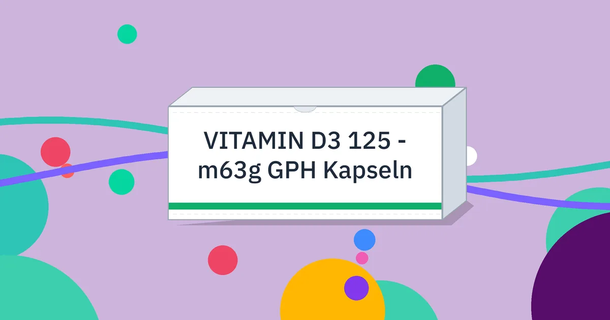 Symbolbild: Packung mit der Aufschrift VITAMIN D3 125 -m63g GPH Kapseln (PZN 11658292) – Verfügbarkeit und Bezug in Apotheken in Frankfurt am Main