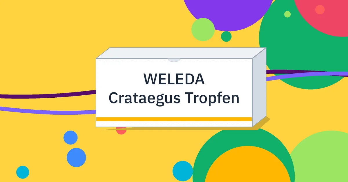 Symbolbild: Packung mit der Aufschrift WELEDA Crataegus Tropfen (PZN 15432946) – Verfügbarkeit und Bezug in Apotheken in Frankfurt am Main
