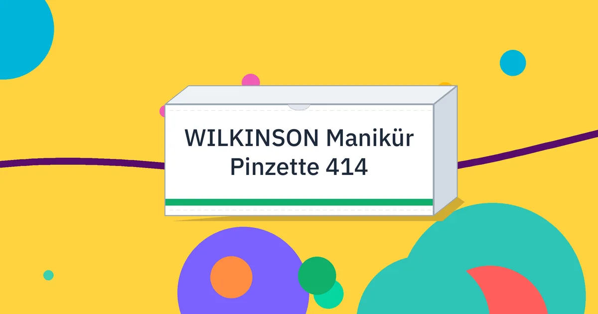 Symbolbild: Packung mit der Aufschrift WILKINSON Manikür Pinzette 414 (PZN 04515652) – Verfügbarkeit und Bezug in Apotheken in Frankfurt am Main