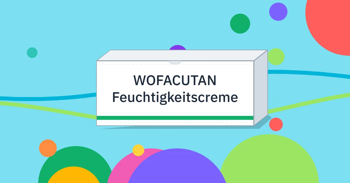 Symbolbild: Packung mit der Aufschrift WOFACUTAN Feuchtigkeitscreme (PZN 01354585) – Verfügbarkeit und Bezug in Apotheken in Frankfurt am Main
