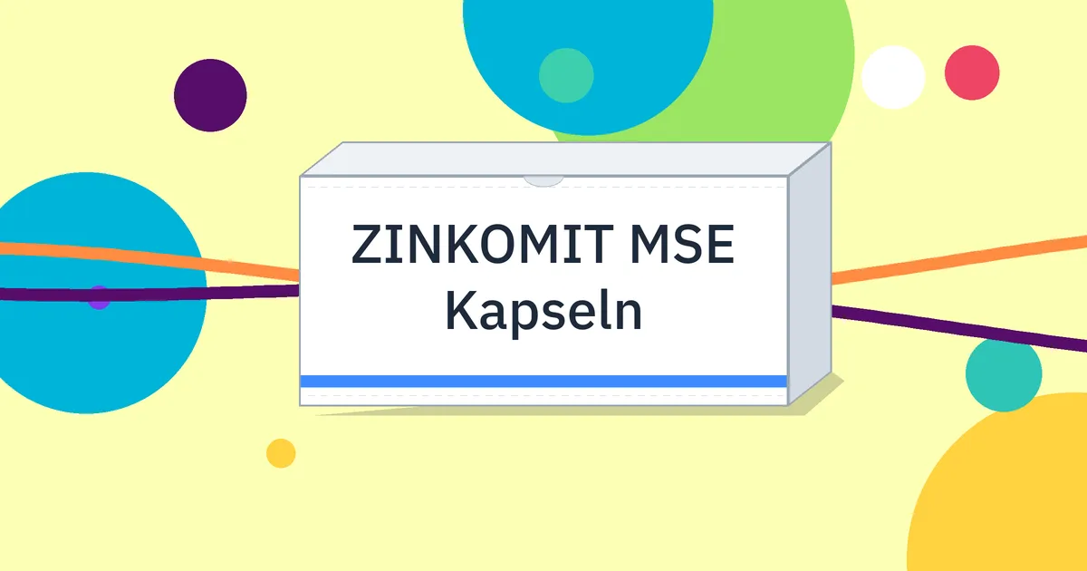 Symbolbild: Packung mit der Aufschrift ZINKOMIT MSE Kapseln (PZN 10073371) – Verfügbarkeit und Bezug in Apotheken in Frankfurt am Main