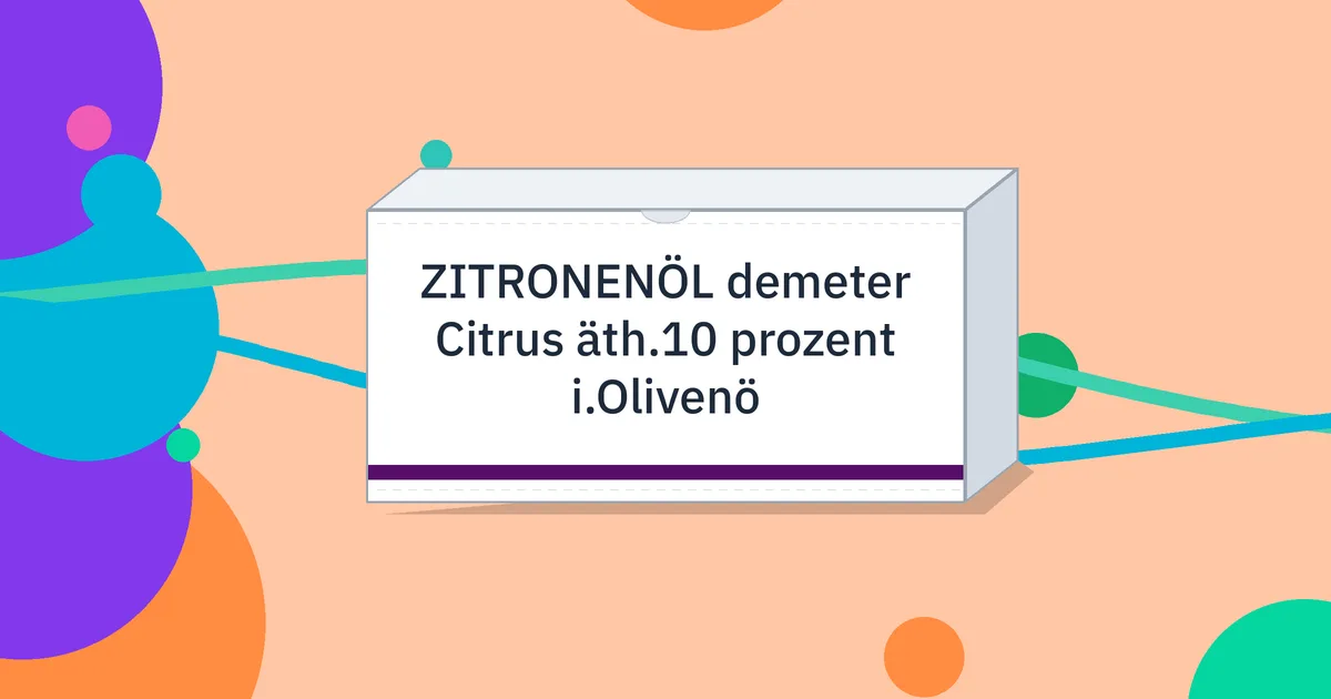 Symbolbild: Packung mit der Aufschrift ZITRONENÖL demeter Citrus äth.10 prozent i.Olivenö (PZN 02464436) – Verfügbarkeit und Bezug in Apotheken in Frankfurt am Main