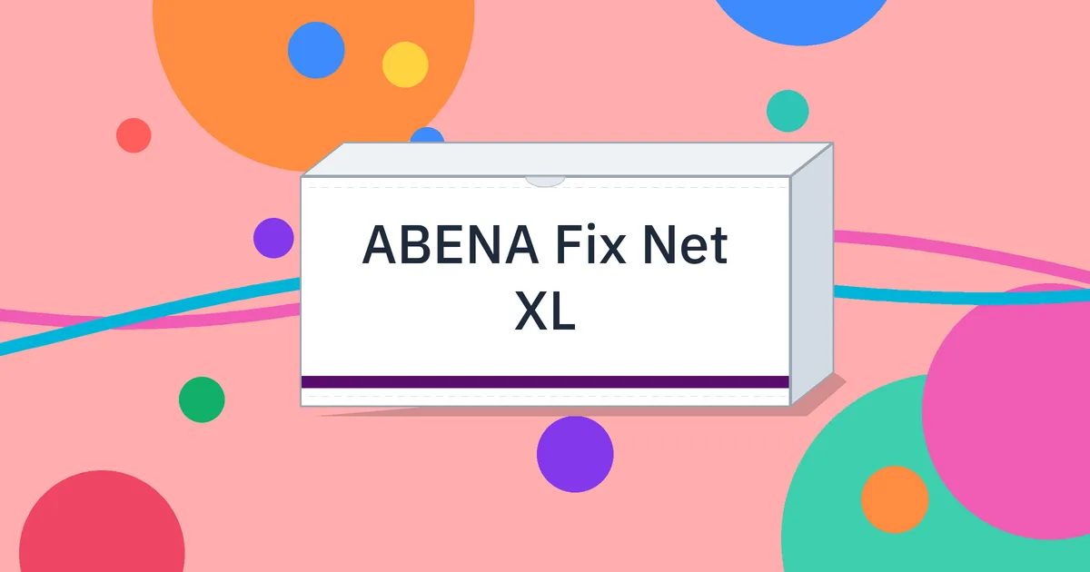 Symbolbild: Packung mit der Aufschrift ABENA Fix Net XL (PZN 18161436) – Verfügbarkeit und Bezug in Apotheken in Frankfurt am Main