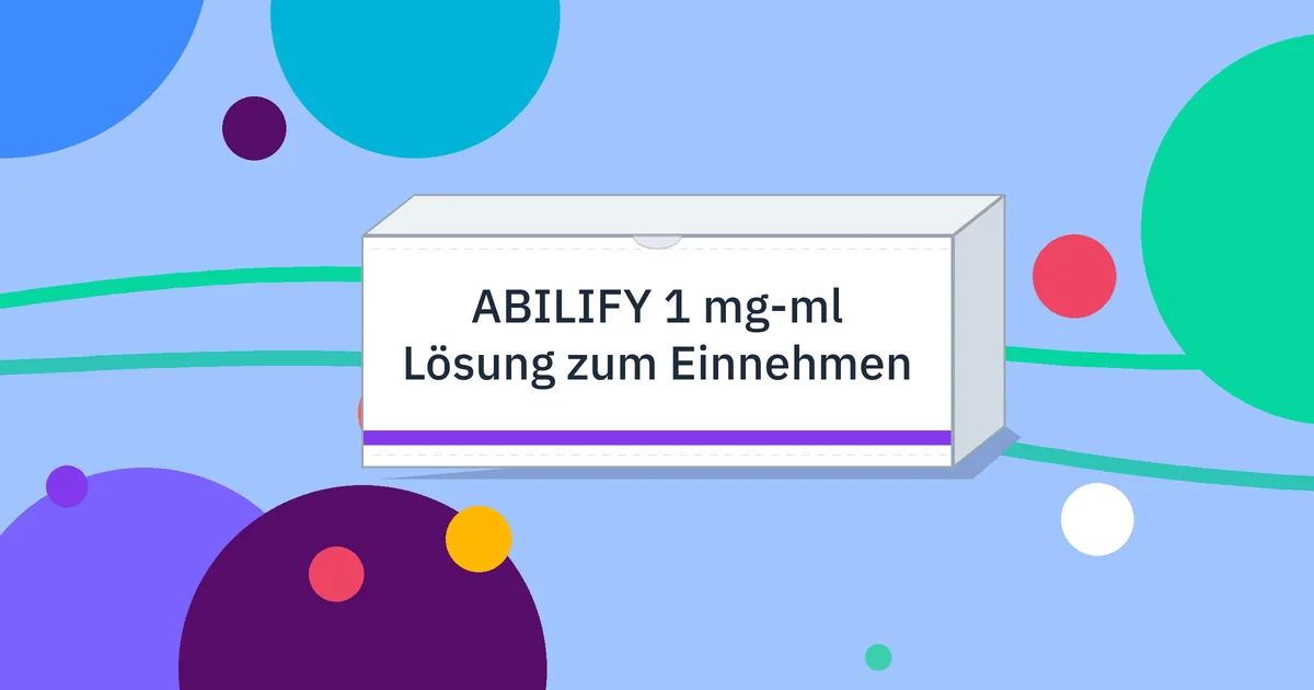 Symbolbild: Packung mit der Aufschrift ABILIFY 1 mg-ml Lösung zum Einnehmen (PZN 12395133) – Verfügbarkeit und Bezug in Apotheken in Frankfurt am Main