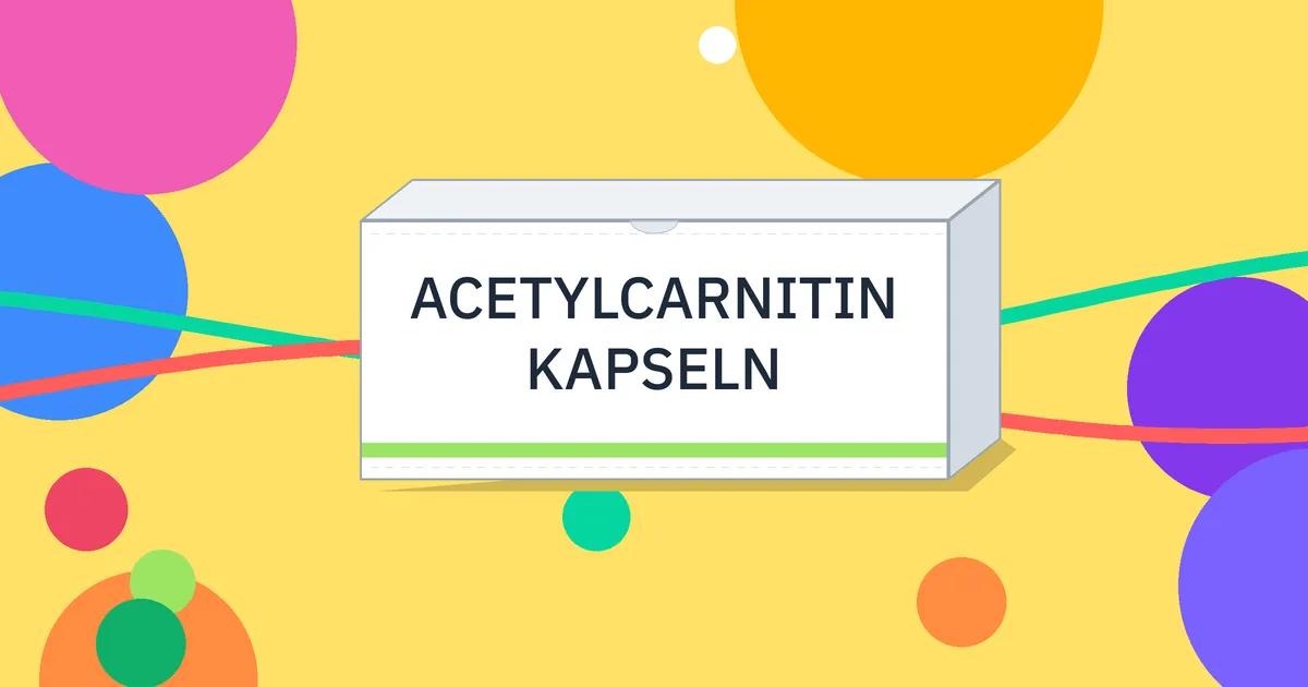 Symbolbild: Packung mit der Aufschrift ACETYLCARNITIN KAPSELN (PZN 16044123) – Verfügbarkeit und Bezug in Apotheken in Frankfurt am Main