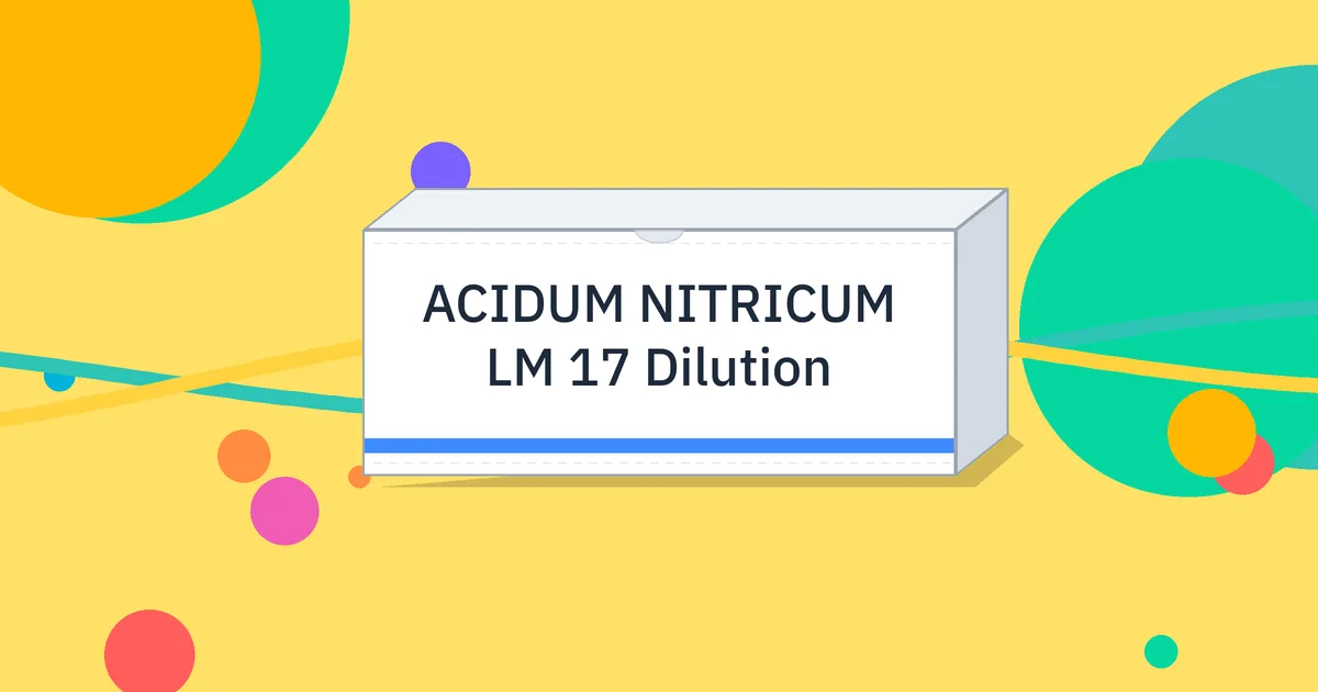 Symbolbild: Packung mit der Aufschrift ACIDUM NITRICUM LM 17 Dilution (PZN 12752840) – Verfügbarkeit und Bezug in Apotheken in Frankfurt am Main