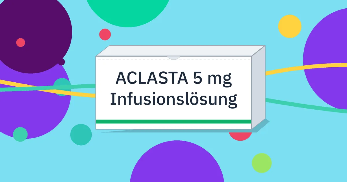 Symbolbild: Packung mit der Aufschrift ACLASTA 5 mg Infusionslösung (PZN 15434170) – Verfügbarkeit und Bezug in Apotheken in Frankfurt am Main