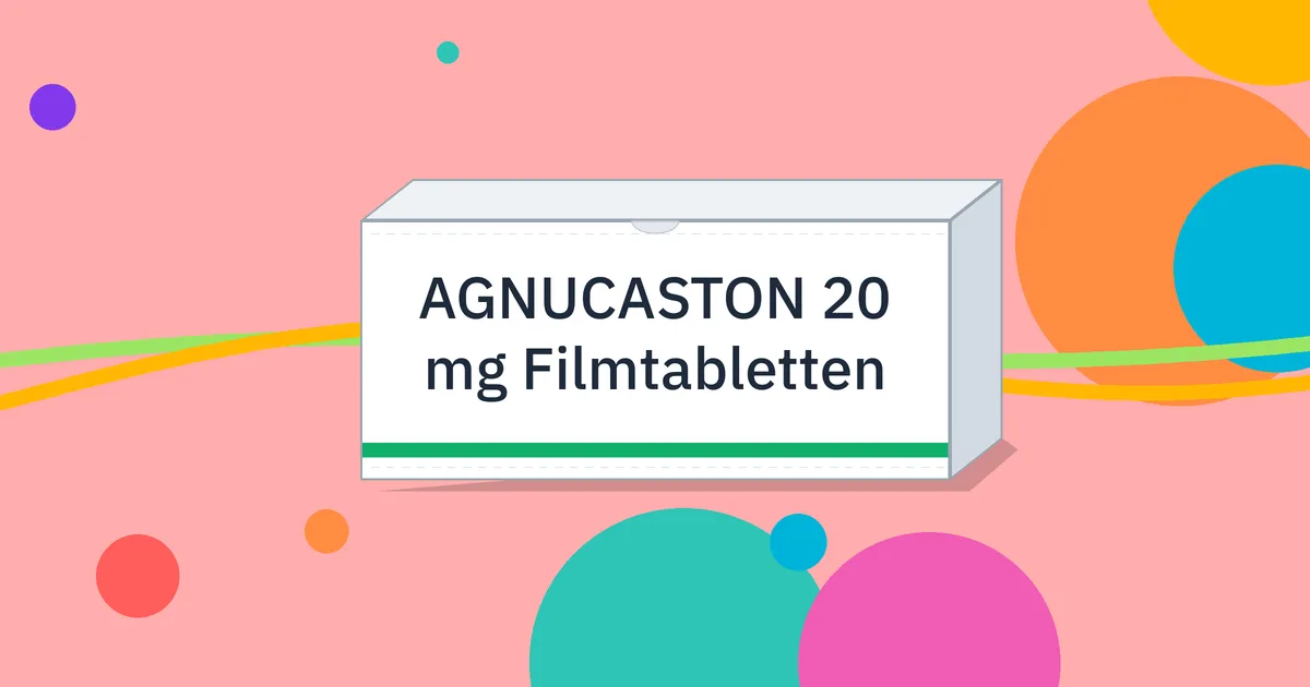 Symbolbild: Packung mit der Aufschrift AGNUCASTON 20 mg Filmtabletten (PZN 17982846) – Verfügbarkeit und Bezug in Apotheken in Frankfurt am Main