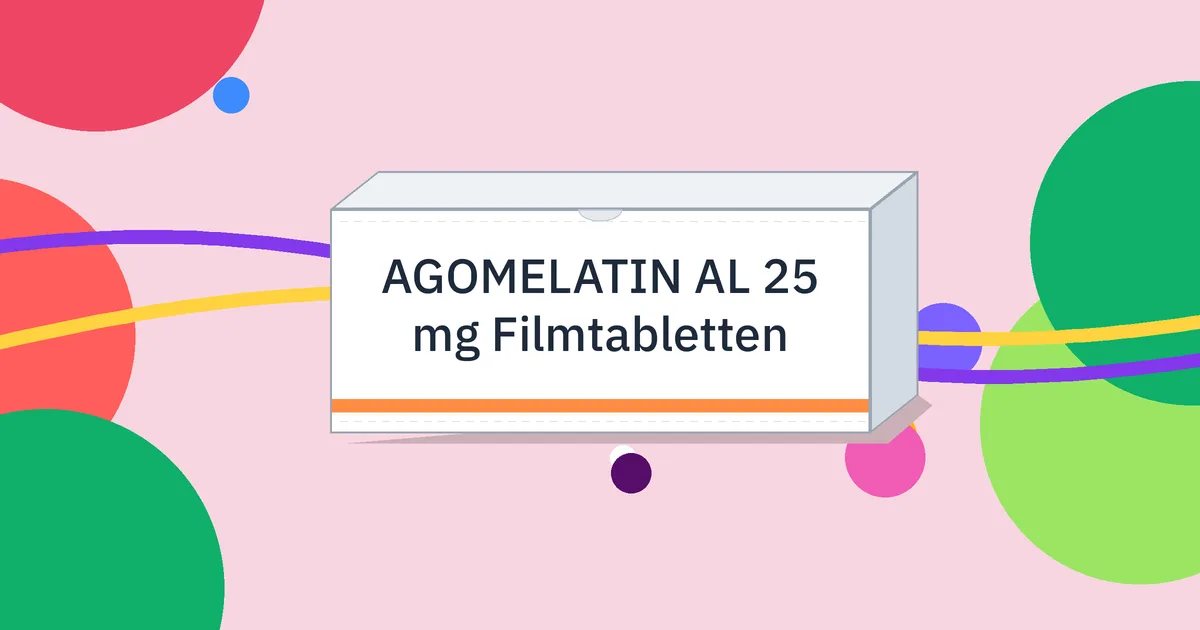 Symbolbild: Packung mit der Aufschrift AGOMELATIN AL 25 mg Filmtabletten (PZN 14286431) – Verfügbarkeit und Bezug in Apotheken in Frankfurt am Main
