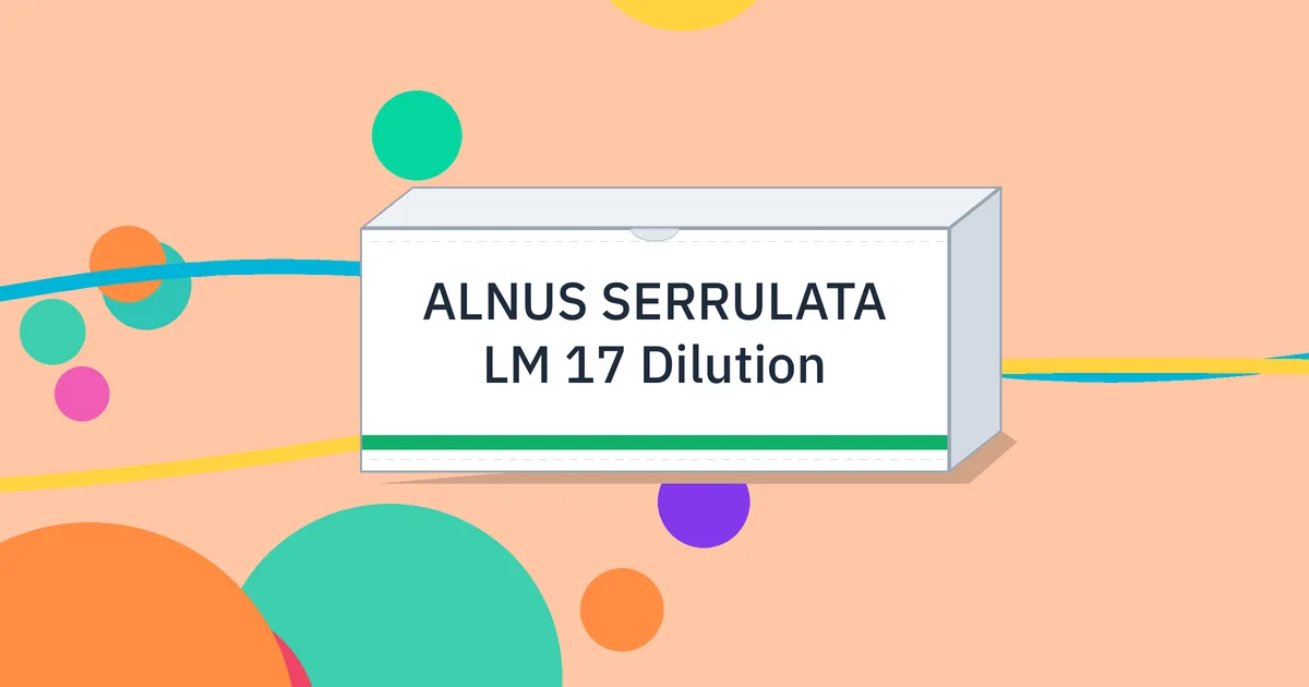 Symbolbild: Packung mit der Aufschrift ALNUS SERRULATA LM 17 Dilution (PZN 13313002) – Verfügbarkeit und Bezug in Apotheken in Frankfurt am Main