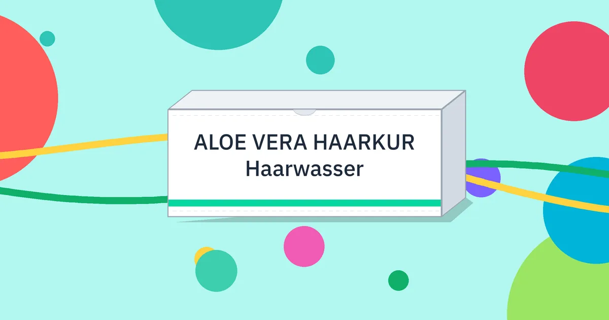 Symbolbild: Packung mit der Aufschrift ALOE VERA HAARKUR Haarwasser (PZN 14155887) – Verfügbarkeit und Bezug in Apotheken in Frankfurt am Main