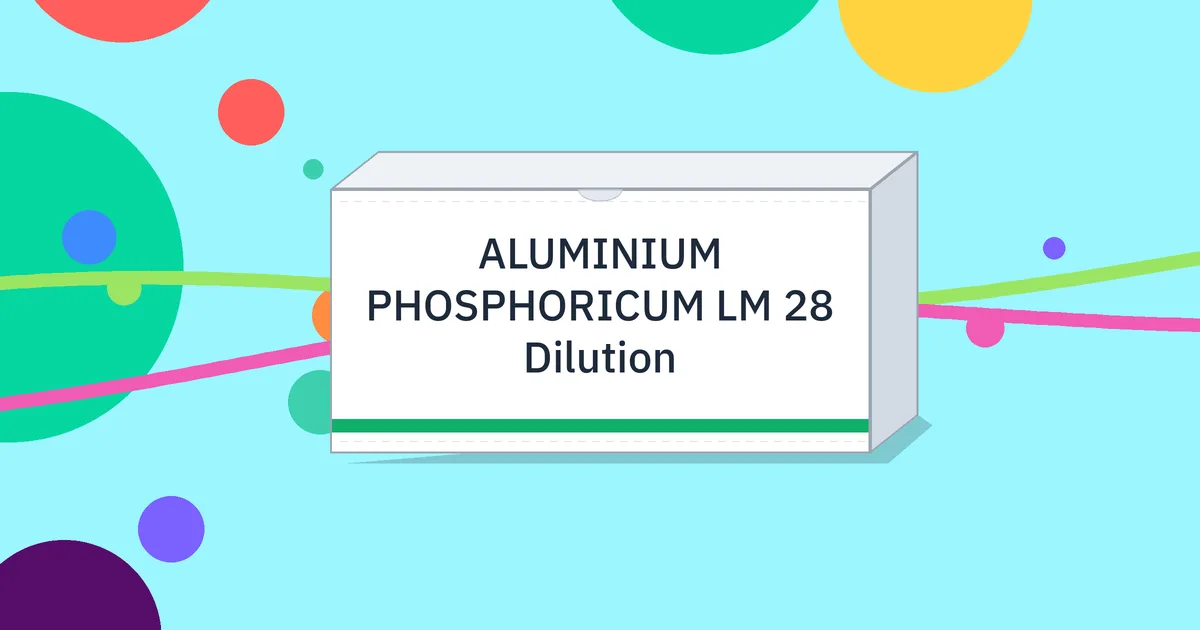 Symbolbild: Packung mit der Aufschrift ALUMINIUM PHOSPHORICUM LM 28 Dilution (PZN 13317359) – Verfügbarkeit und Bezug in Apotheken in Frankfurt am Main