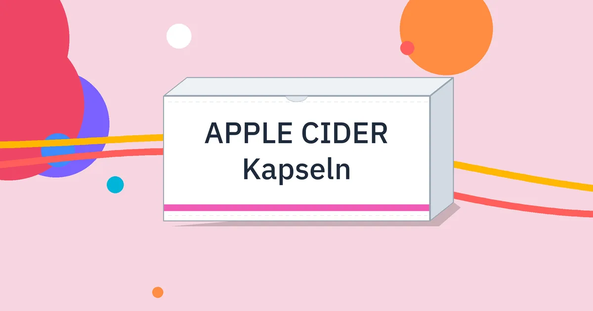 Symbolbild: Packung mit der Aufschrift APPLE CIDER Kapseln (PZN 00507006) – Verfügbarkeit und Bezug in Apotheken in Frankfurt am Main
