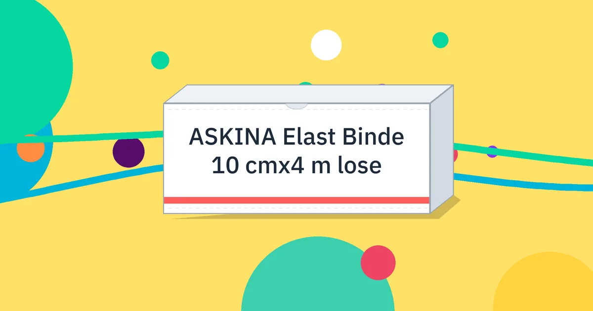 Symbolbild: Packung mit der Aufschrift ASKINA Elast Binde 10 cmx4 m lose (PZN 12735190) – Verfügbarkeit und Bezug in Apotheken in Frankfurt am Main